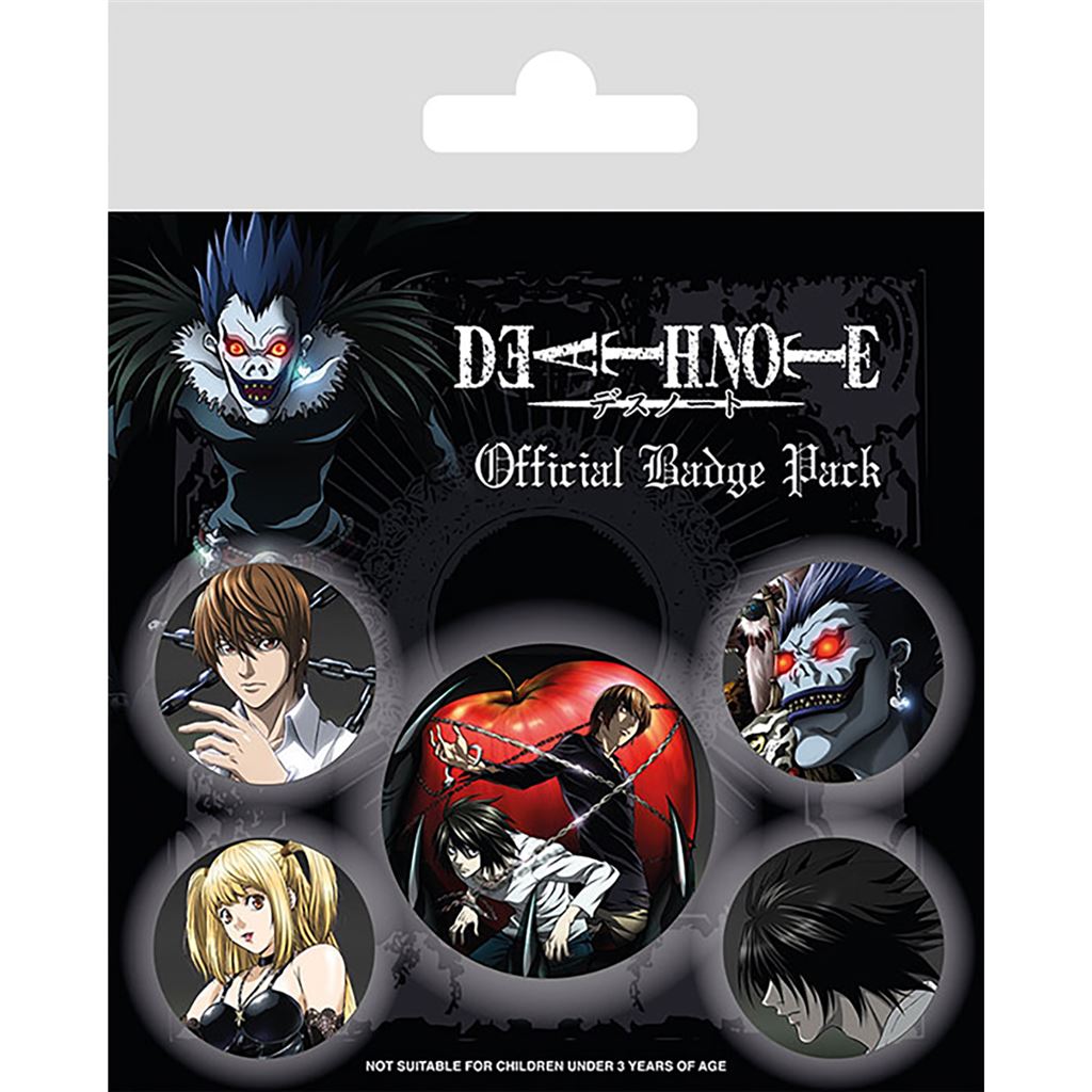 Death Note Pin Badge Pack – PyramidShop.com