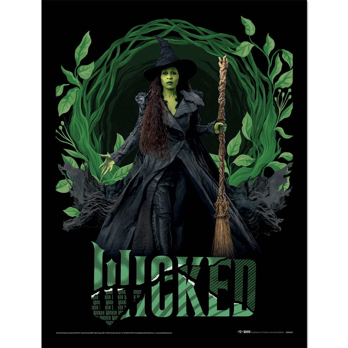 Wicked: For Good (Elphaba Rounded Frame) Framed 30x40cm Print ...